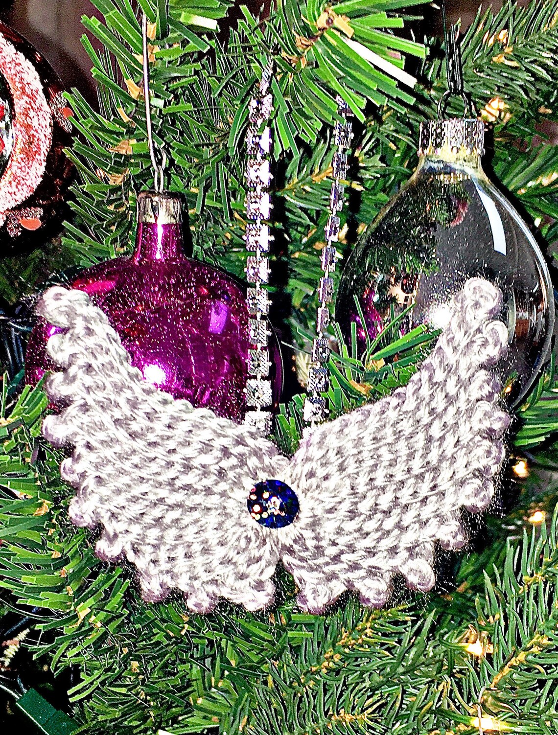Crochet Angel Wings Ornament Pattern/babys First Christmas - Etsy