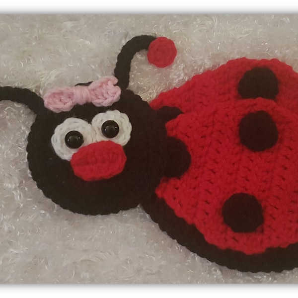 Crochet Ladybug Applique Pattern - Etsy