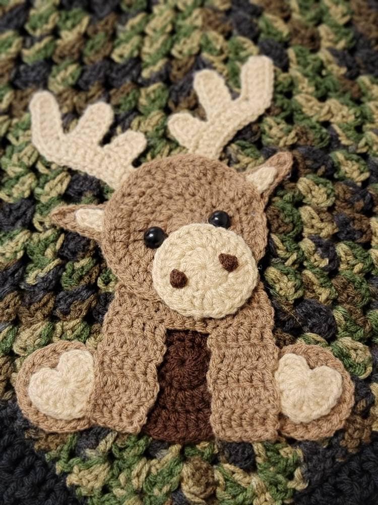 Baby Moose Crochet Afghan - Etsy