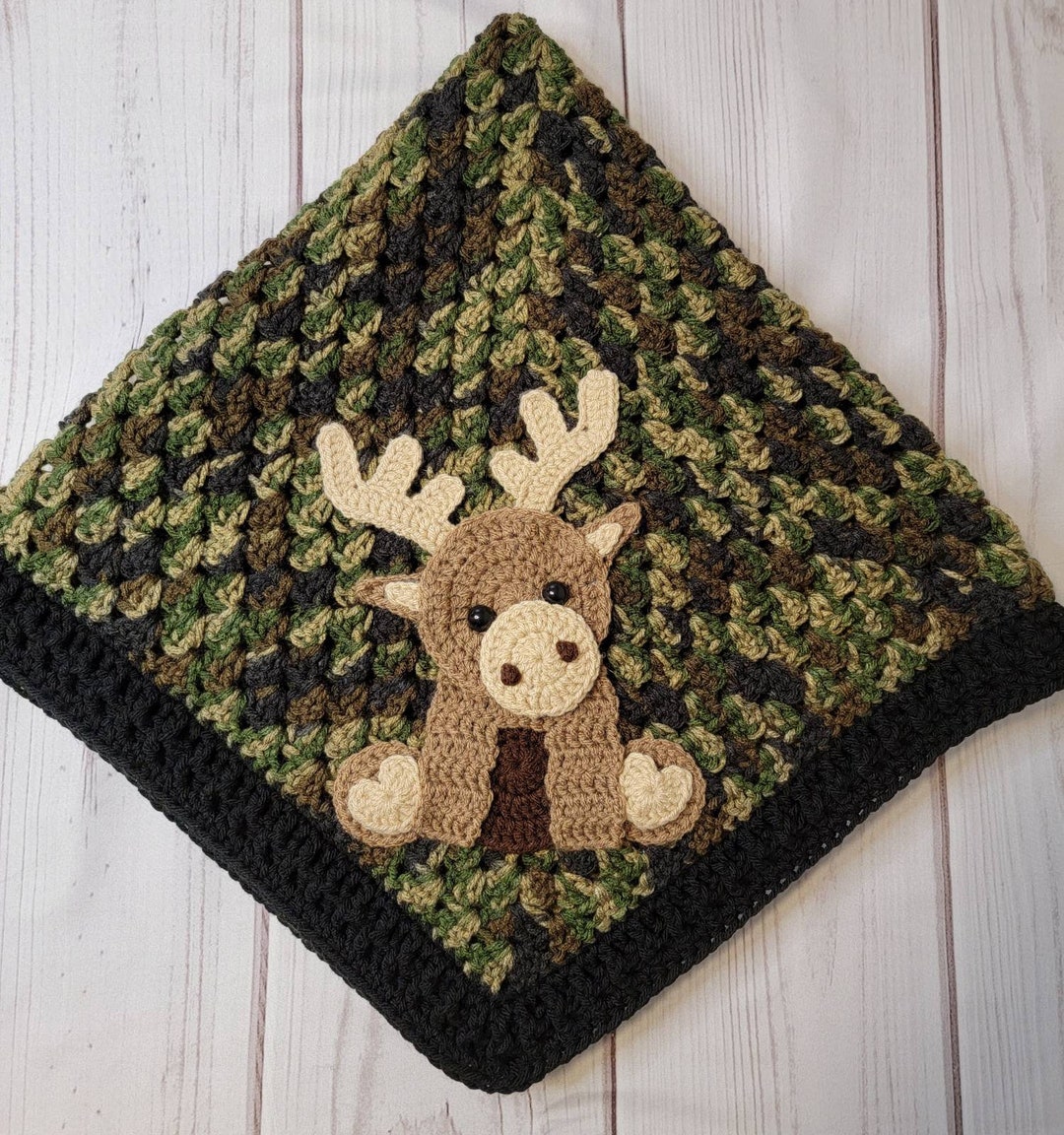 Baby Moose Crochet Afghan - Etsy