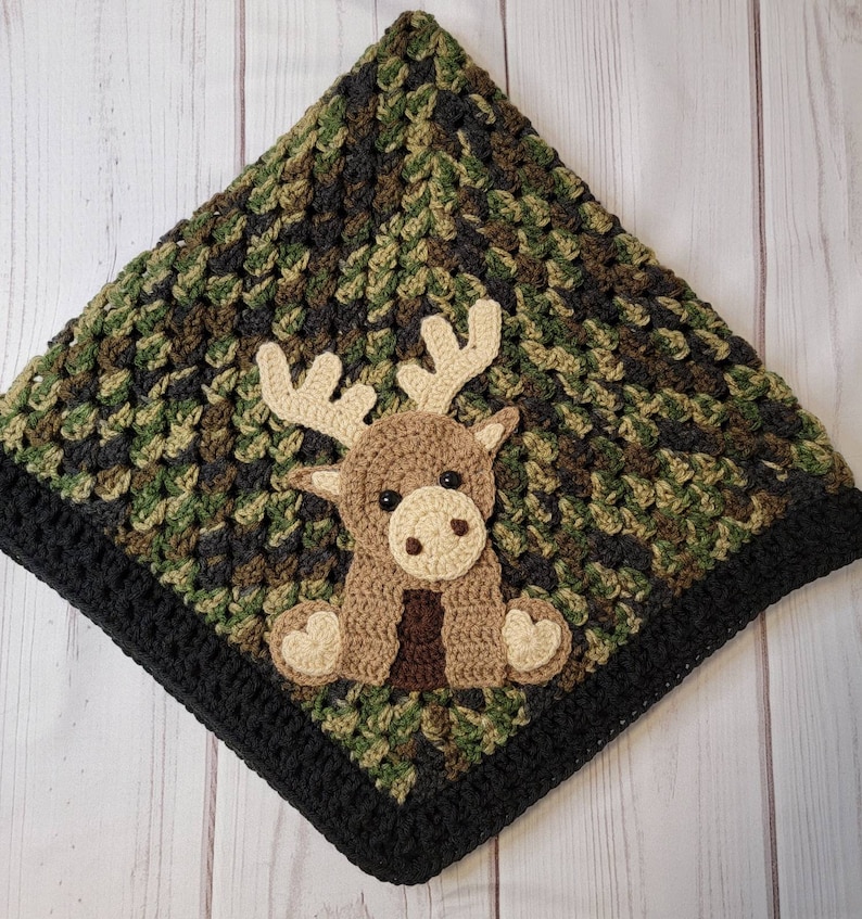 Baby Moose Crochet Afghan - Etsy