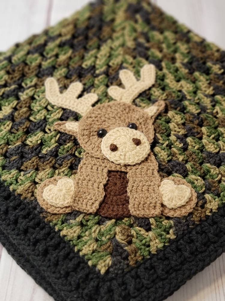 Baby Moose Crochet Afghan - Etsy