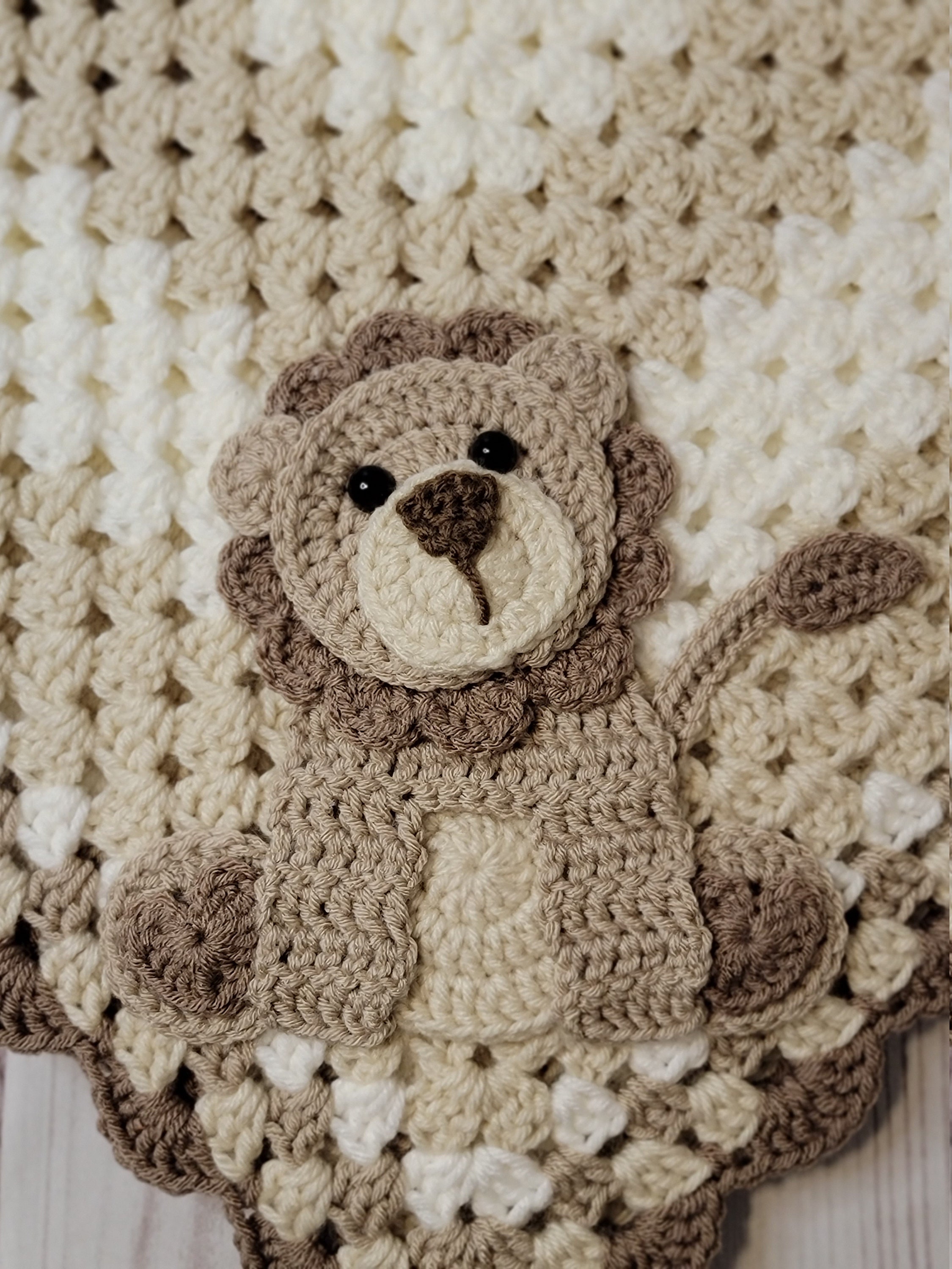 Crochet Baby Blanket Lion Cub - Etsy