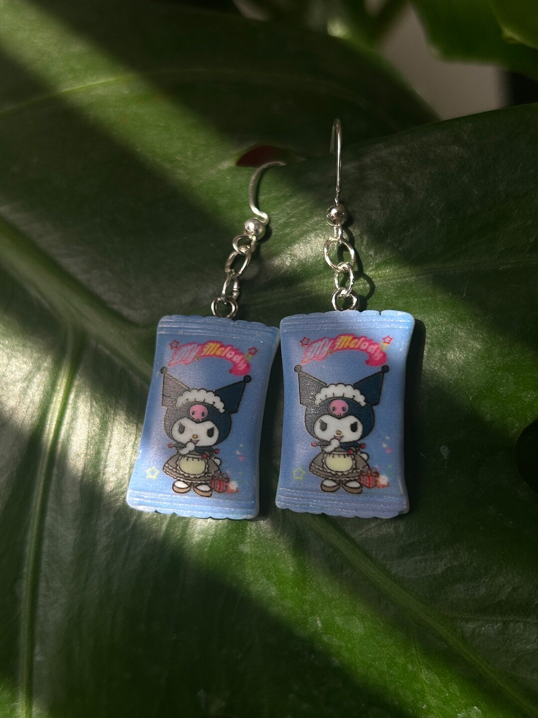 Kuromi/my Melody Chip Bag Charm Earrings - Etsy