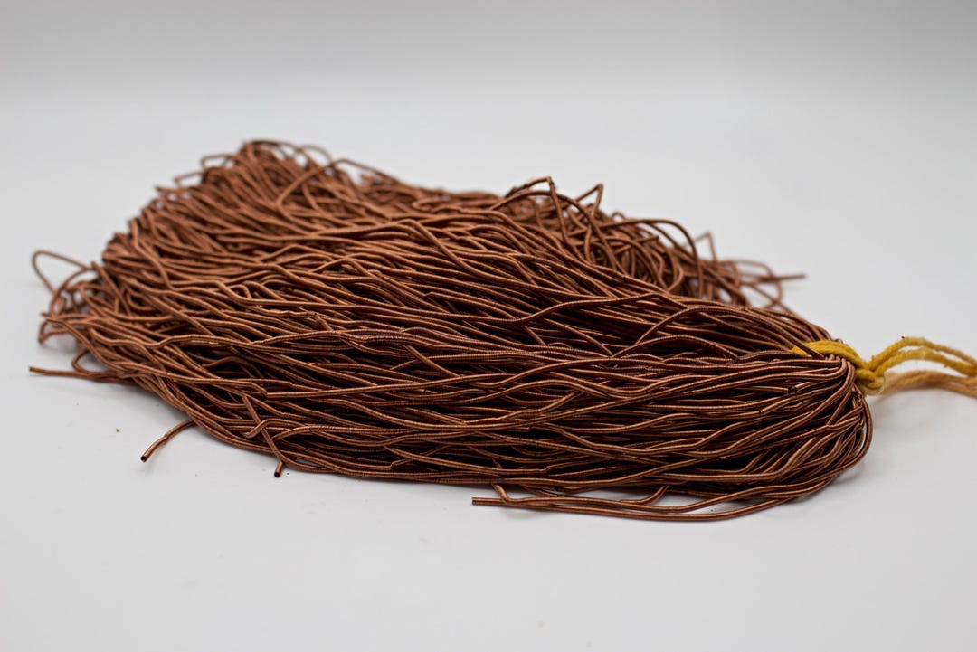 Brown French Bullion Wire , Goldwork Smooth Purl Wire , Gimp Wire ...