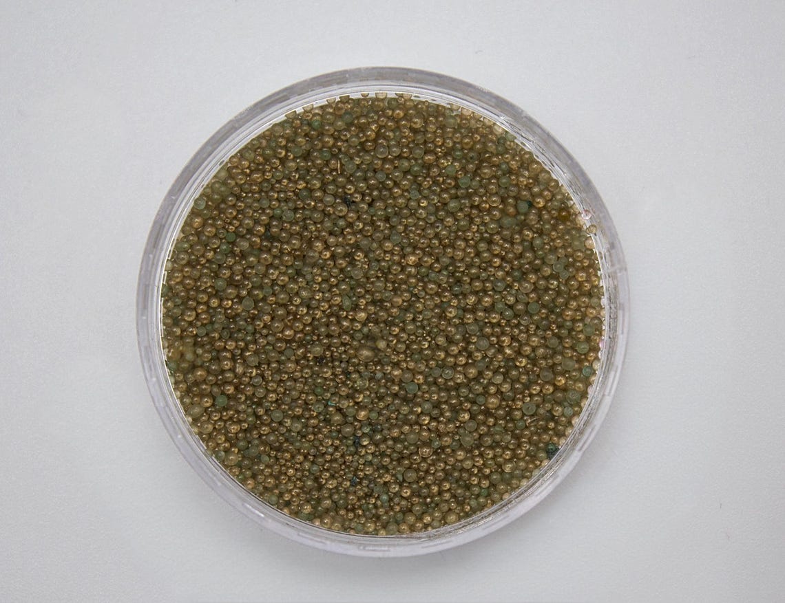Micro Caviar Bead Set of Three , .6mm-1mm Glass Caviar Beads , No Hole ...