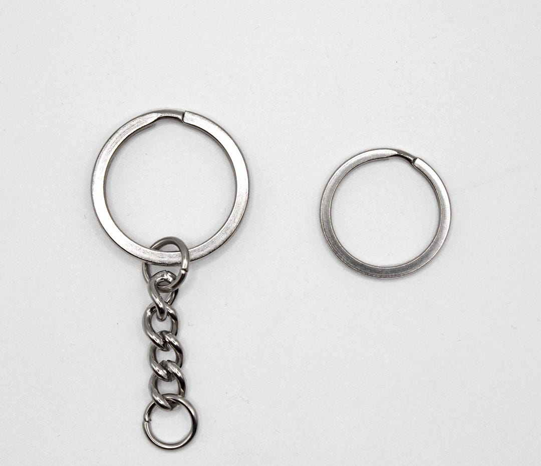 25pcs Stainless Steel Ring Key Chain ,split Rings for Key Chain, 23mm ...