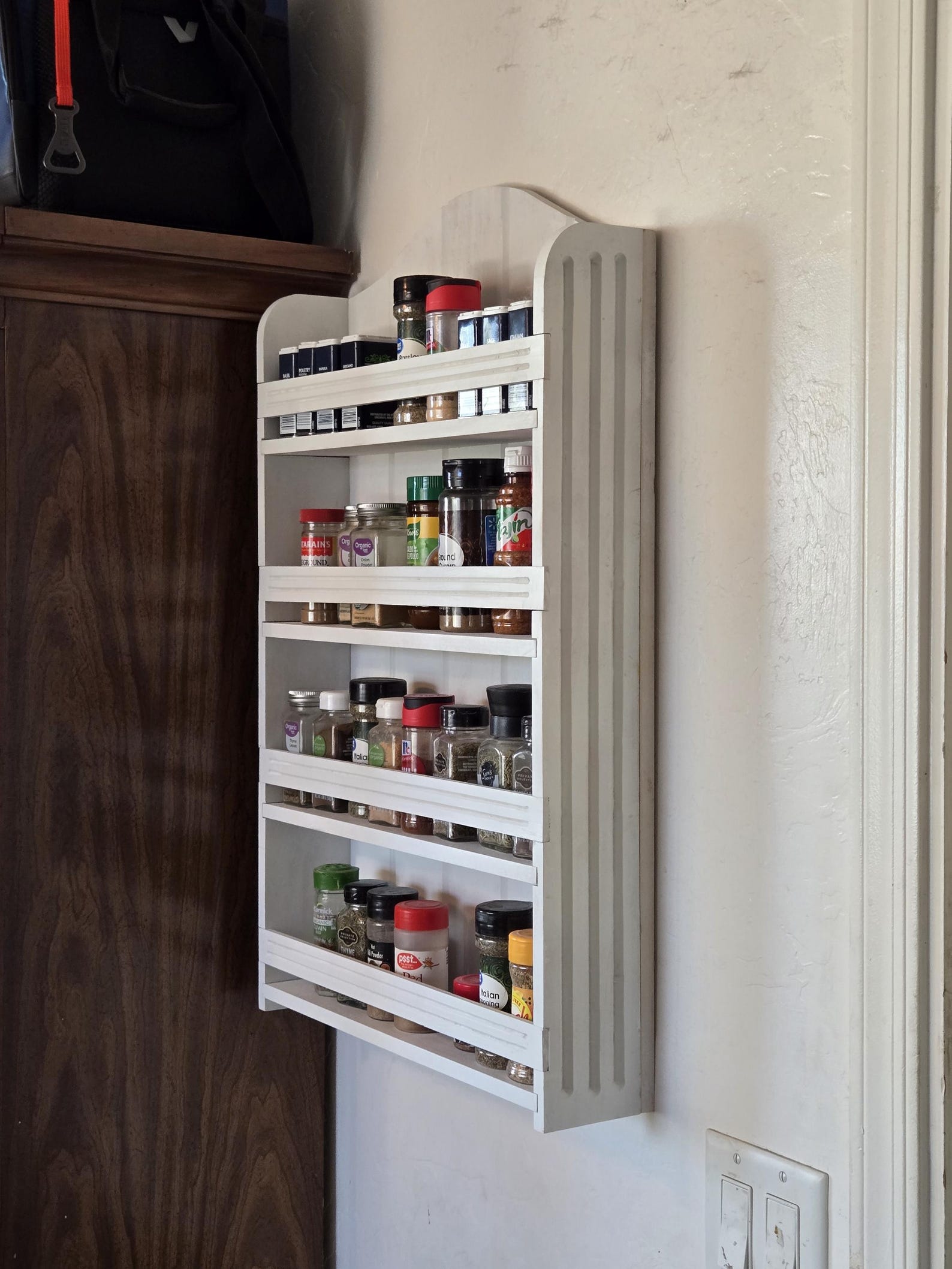 Hand Made Solid Hardwood Spice Rack - Large - Etsy