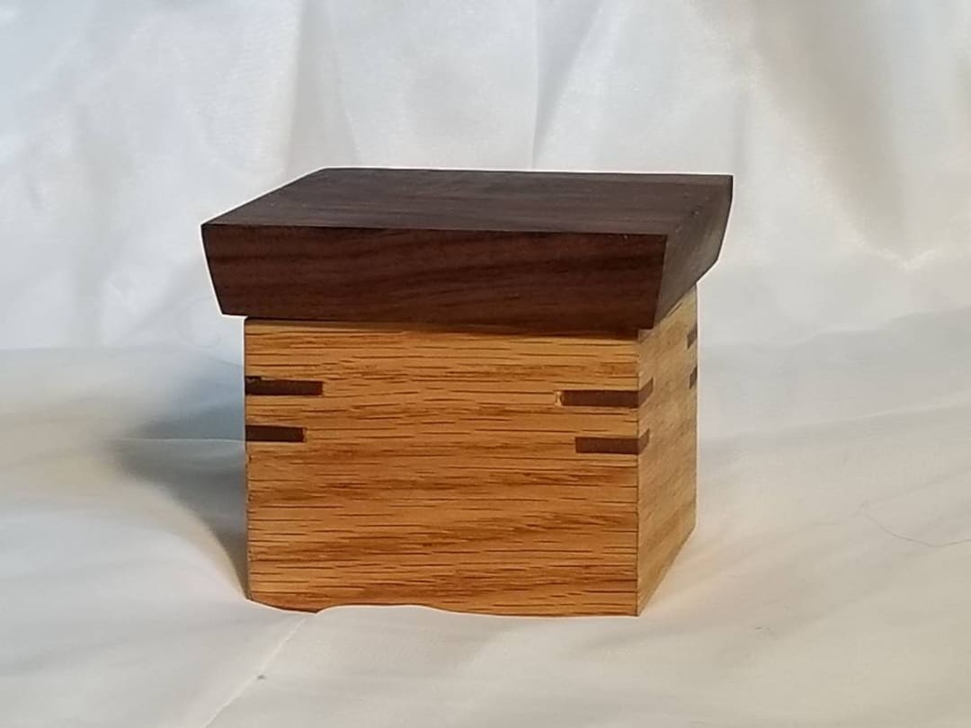 Small Handmade Wooden Box With Removable Lid: Customizable - Etsy