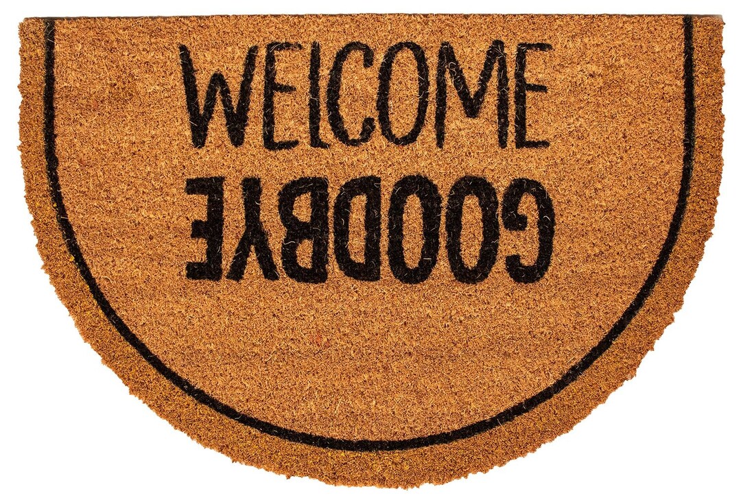 Coconut Welcome Goodbye Round 40 X 60 Cm - Etsy UK