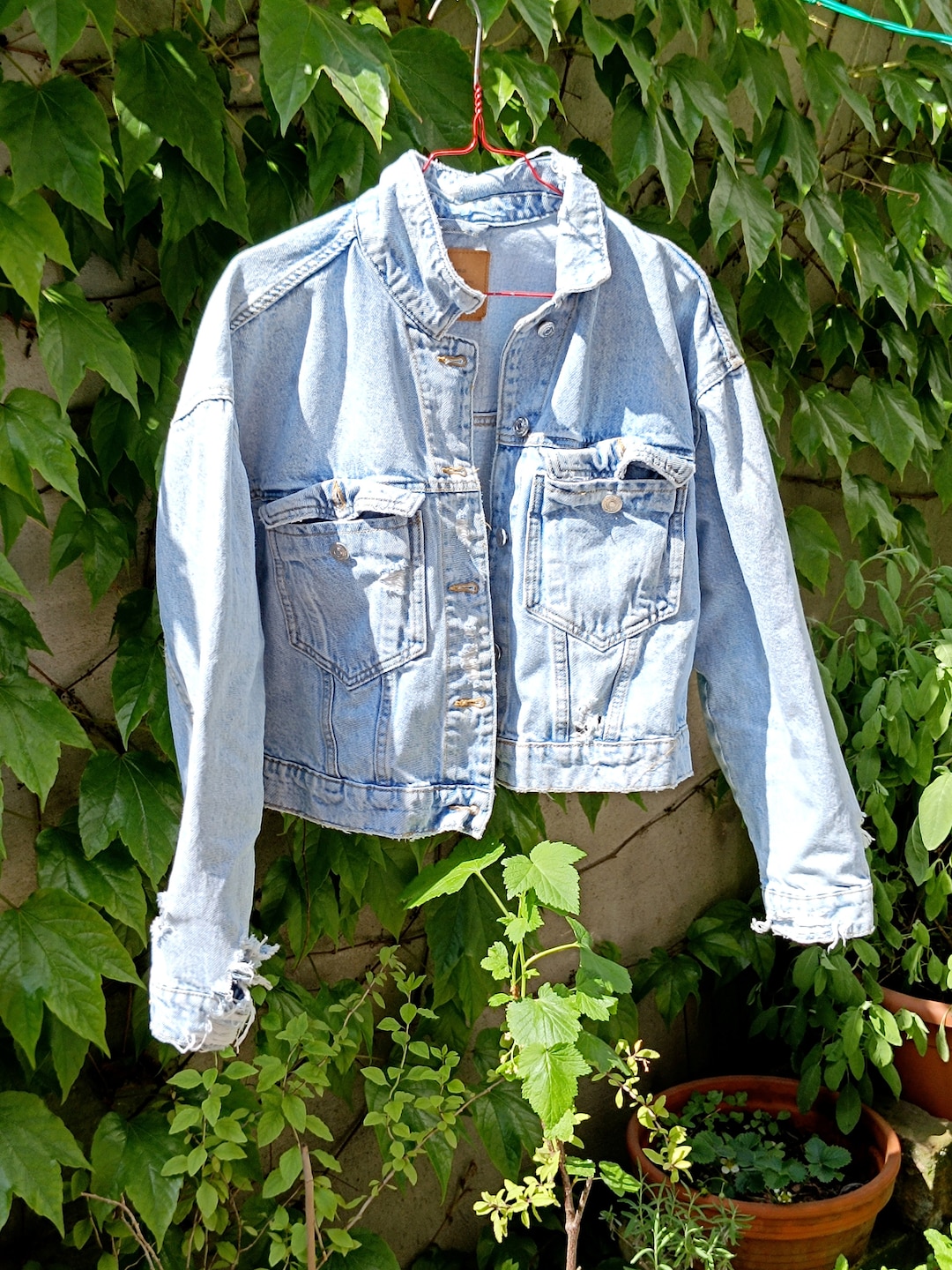 Y2k Denim Jacket distressed Stradivarius Women's Jean Jacket ...