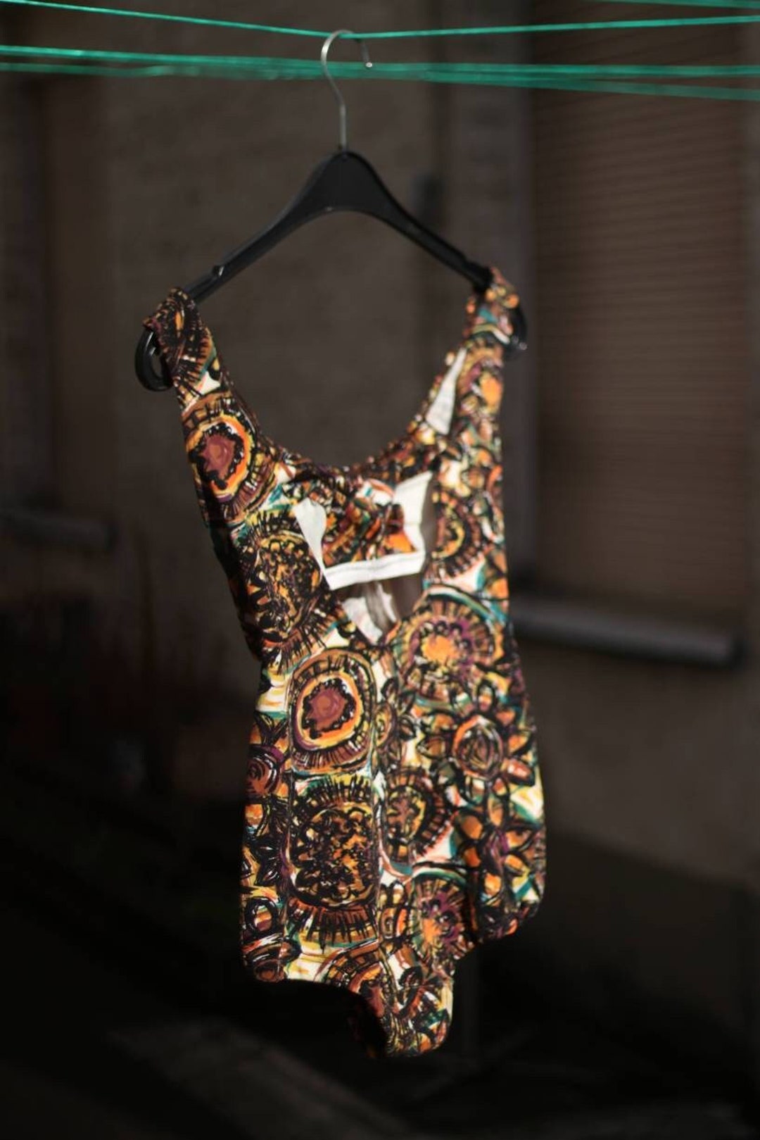 70s Bodysuit With Bold Statement Print Women's Vintage - Etsy