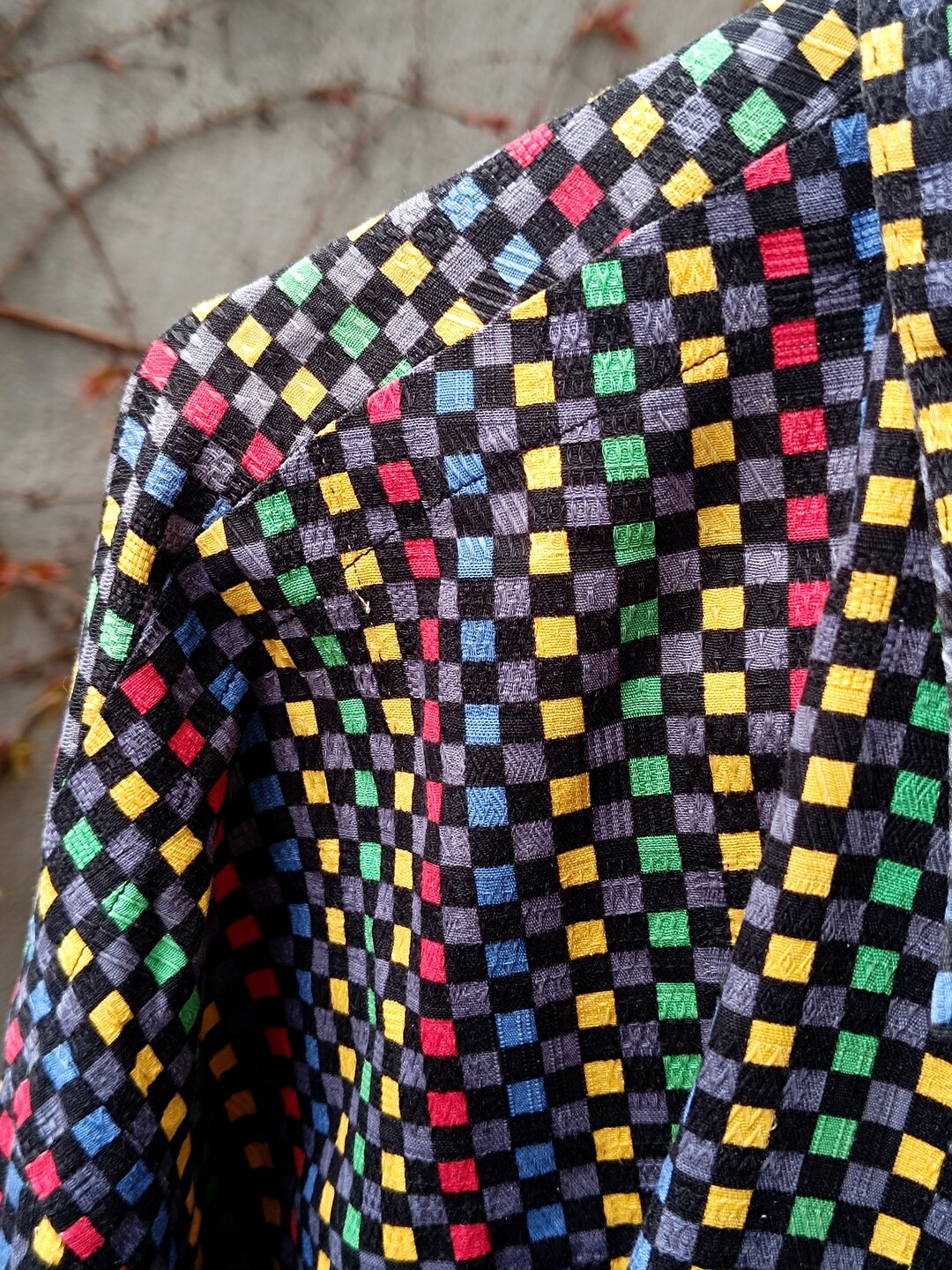 90s Signum Unisex Print Oversized Blouse Bold Vintage Buttoned Down ...