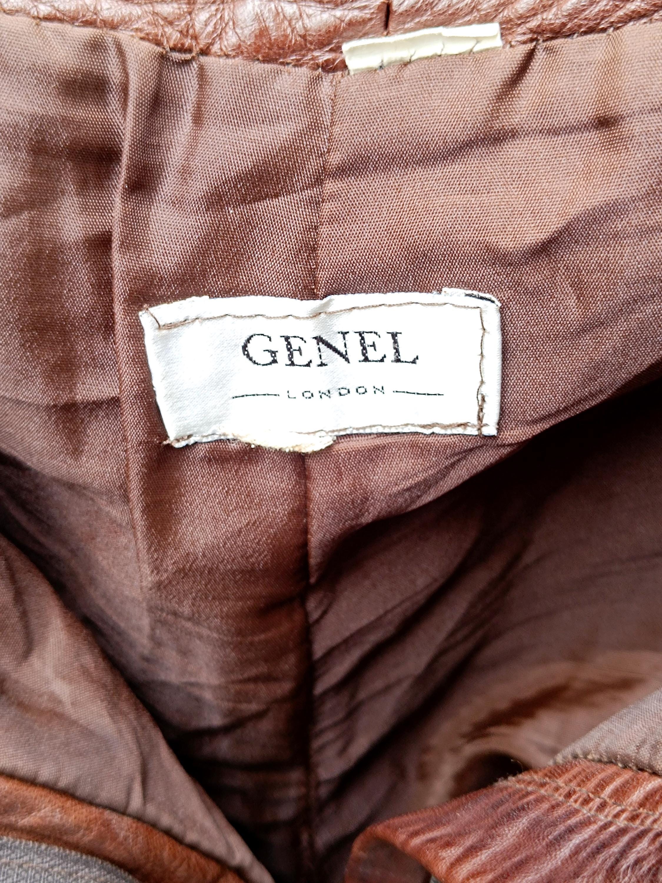 90s Genel London Leather Pants Vintage Tapered Leather Pants 90s ...