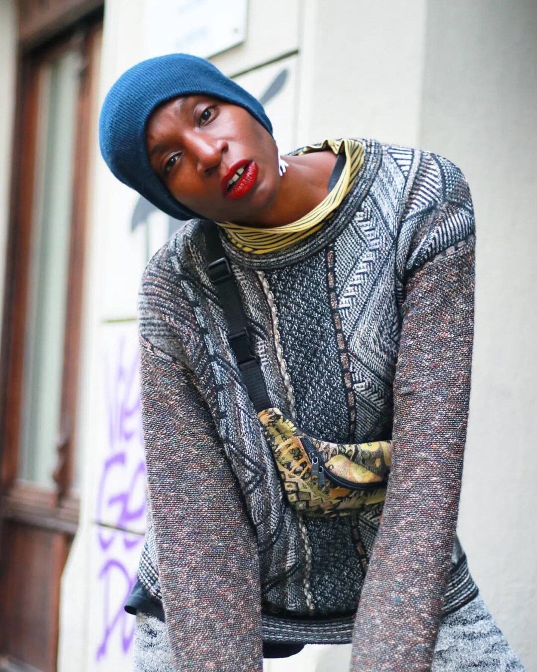 90s Cassan by Bueckle Crazy Pattern Sweater Vintage Brown - Etsy