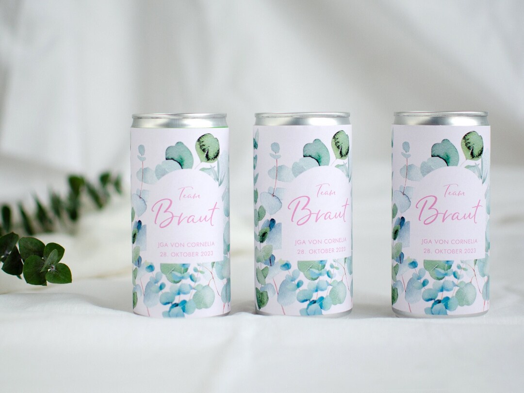 Prosecco Banderole PERSONALIZED Pink Sticker for JGA, Wedding, Beverage ...