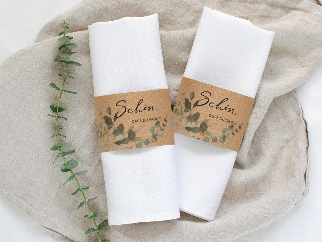 Napkin Banderole Kraft Paper Brown 12x Napkin Banderoles Nice That You ...