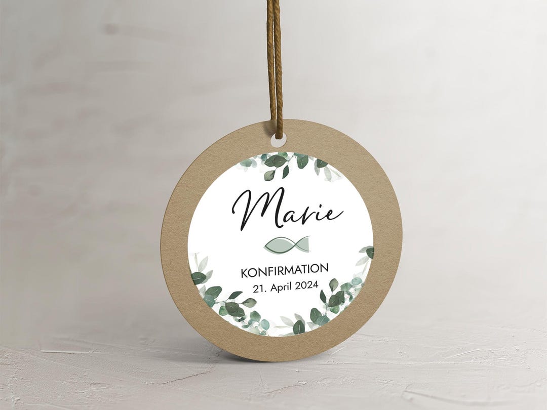 Personalized Confirmation Stickers | 24 Stickers on a Sheet, Round, 4 ...