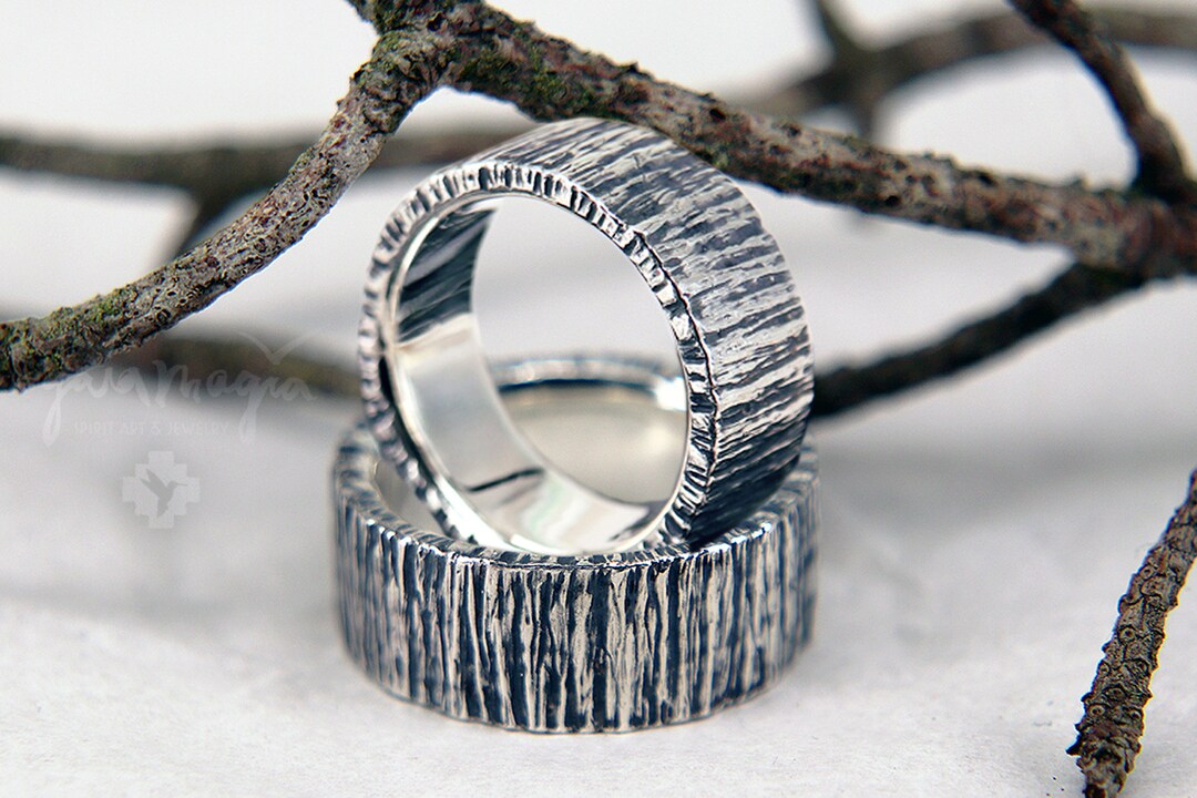 Wedding Rings STRUCTURE Man, Wedding Rings With Engraving, Unusual Men ...