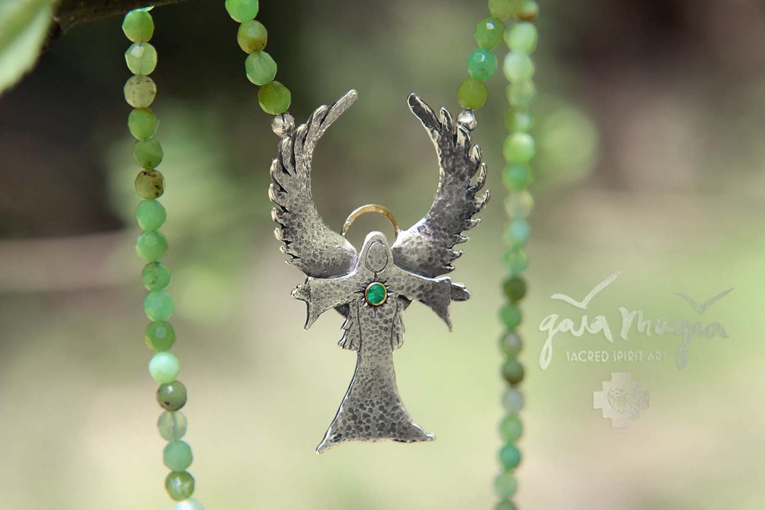 Archangel Necklace RAPHAEL, Archangel Pendant, Guardian Angel Necklace ...