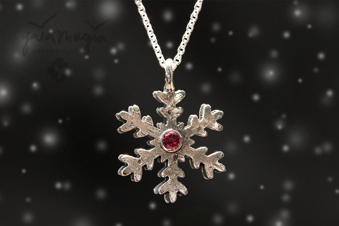 Ice Crystal Pendant SNEGUROTSCHKA, Snow Crystal Pendant, Snowflake ...
