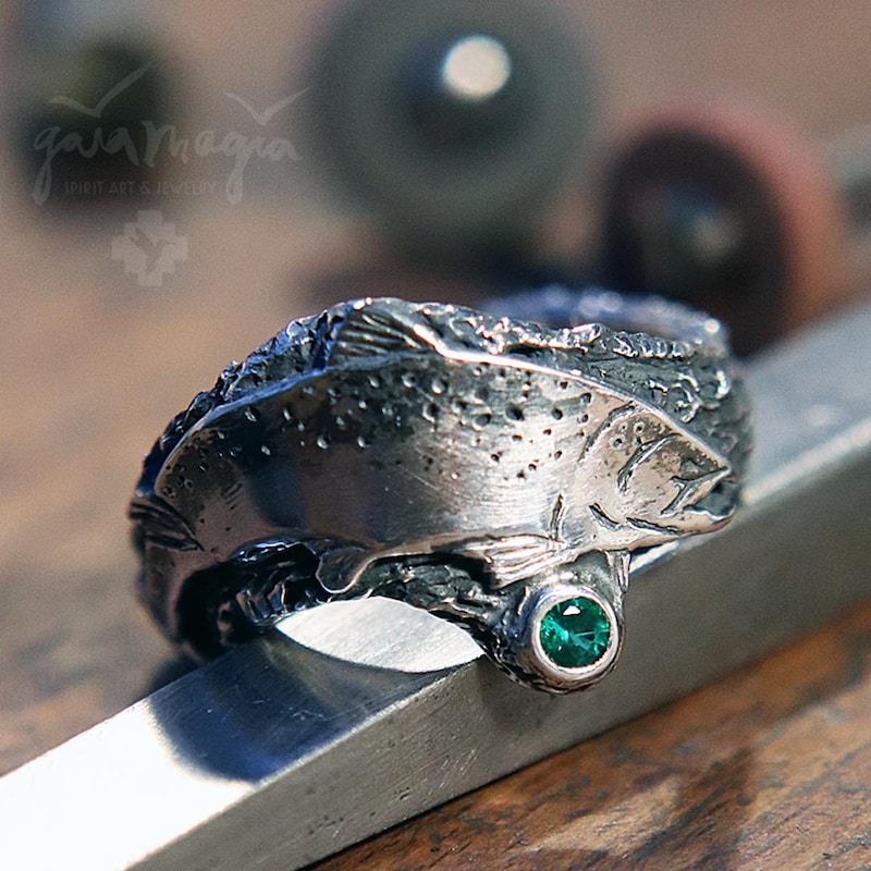 Salmon Ring - Etsy