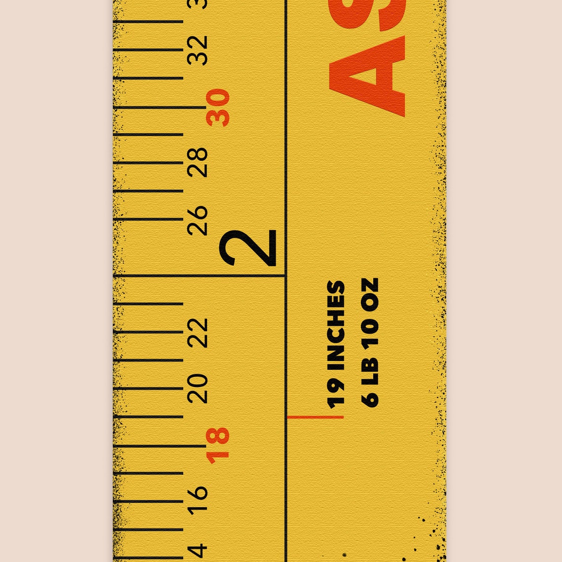 Growth Chart Name Height Chart For Baby Canvas Growth Ruler Etsy growth-chart-name-height-chart-for-baby-canvas-growth-ruler-etsy