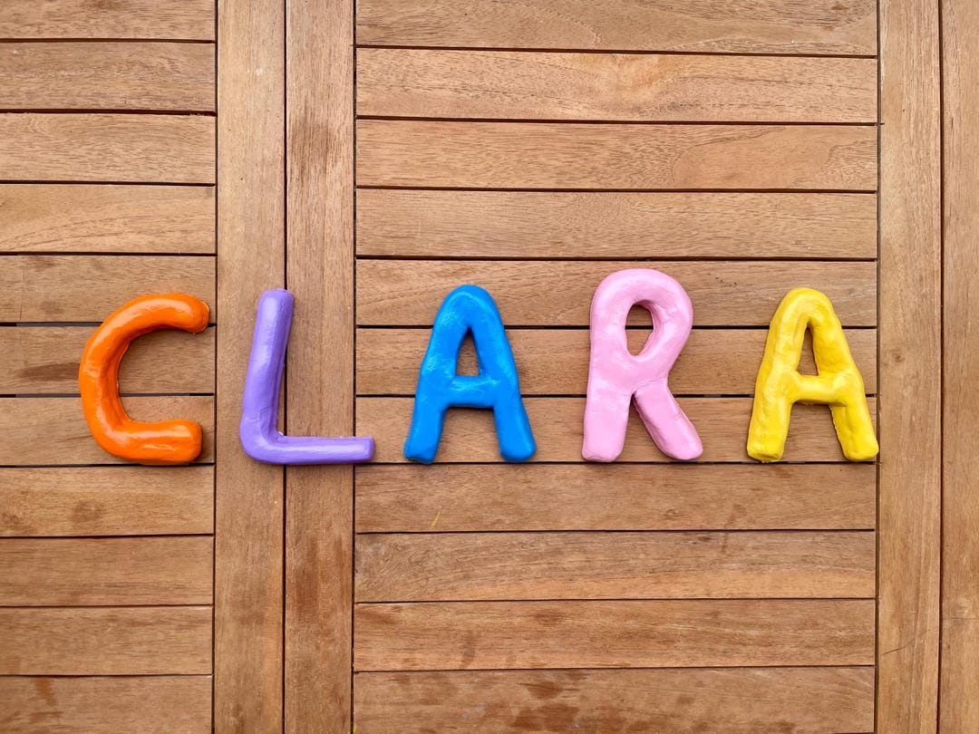 Clay Letter Template A-Z & 0–9 | Handmade Decoration With Slab ...