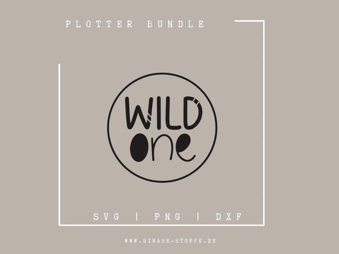 Plotterdatei Wild One png SVG DXF Cricut Silhouette - Etsy.de