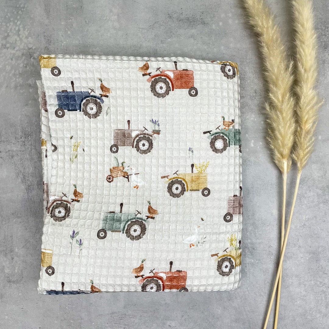 Organic Waffle Pique Little Tractor - Etsy