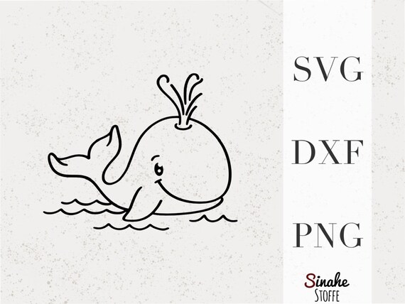 Plotterdatei Kleiner Wal png SVG DXF Cricut Silhouette - Etsy