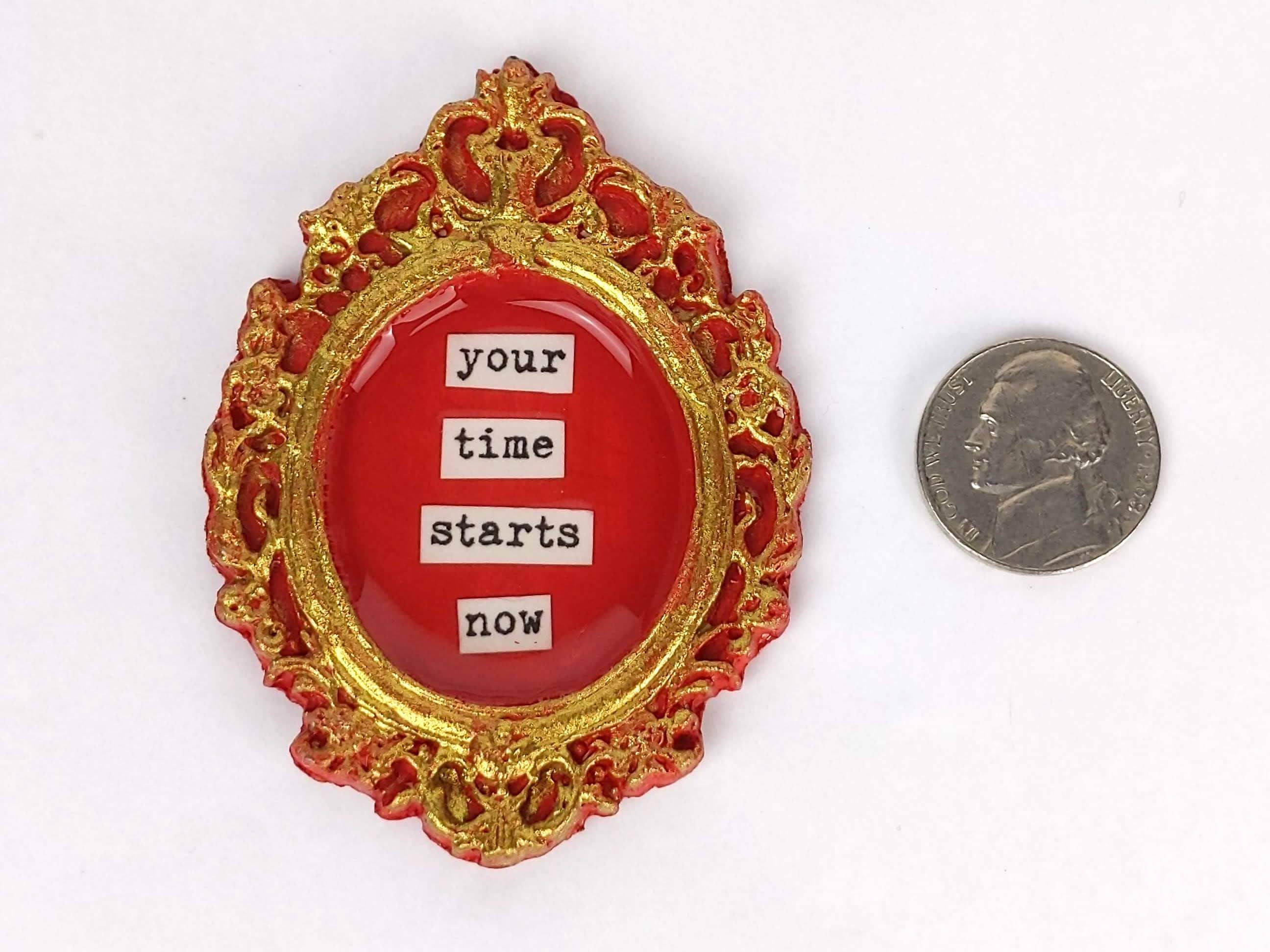 Your Time Starts Now Taskmaster Quote Magnet Not a Bad Guy - Etsy