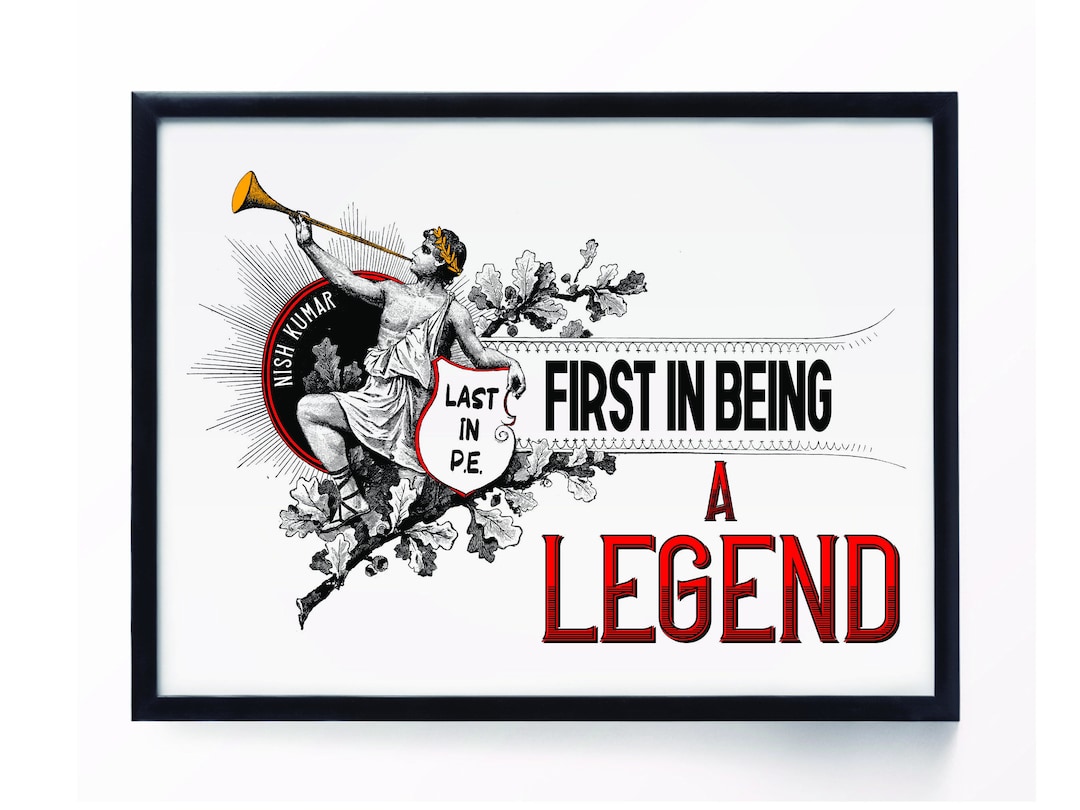 Nish Kumar Taskmaster First in Being a Legend 5 X 7 Unframed Art Print ...