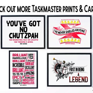 Nish Kumar Taskmaster First in Being a Legend 5 X 7 Unframed Art Print ...