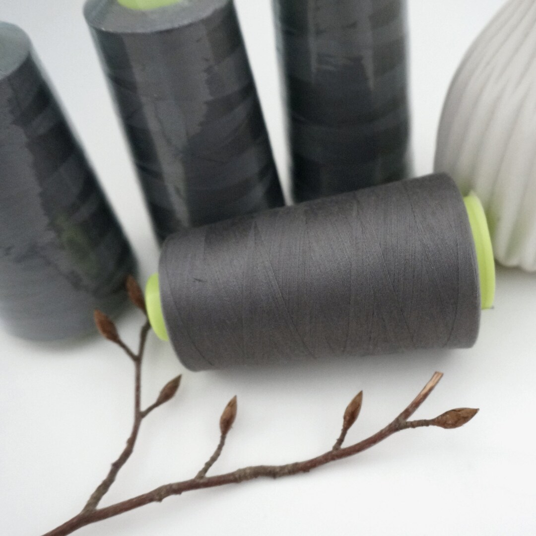Overlock Thread, 4 Cones, Dark Grey (anthracite), Package, 4 X 3000 ...