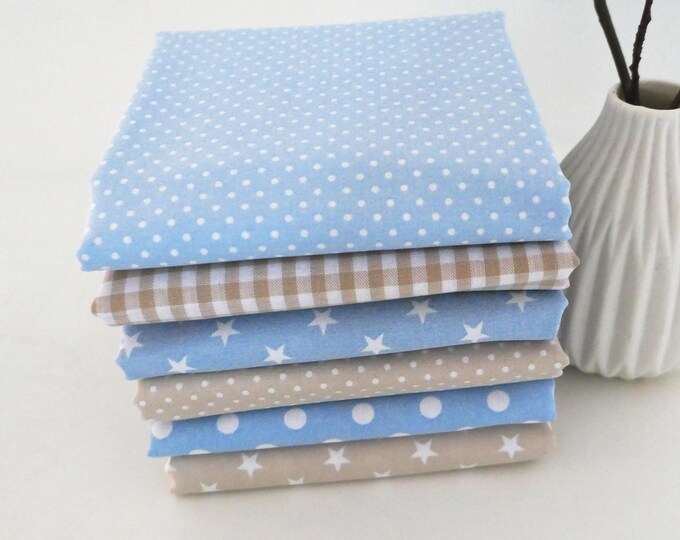 Fabric Package Cotton, 6 X 50 X 144 Cm, Light Blue, Cream - Etsy