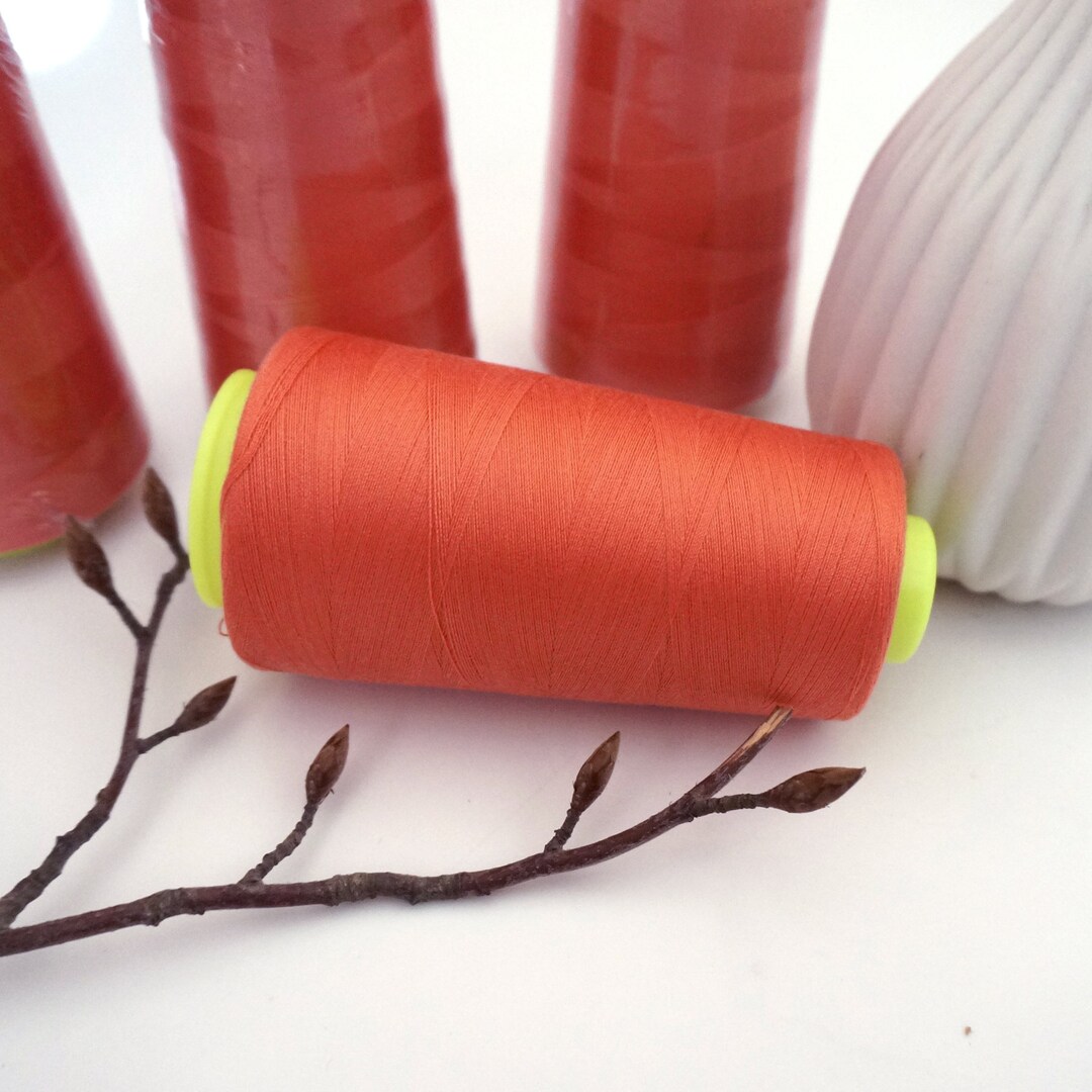 Overlock Thread 4 Cones Coral Pack 4 X 3000 Yards - Etsy