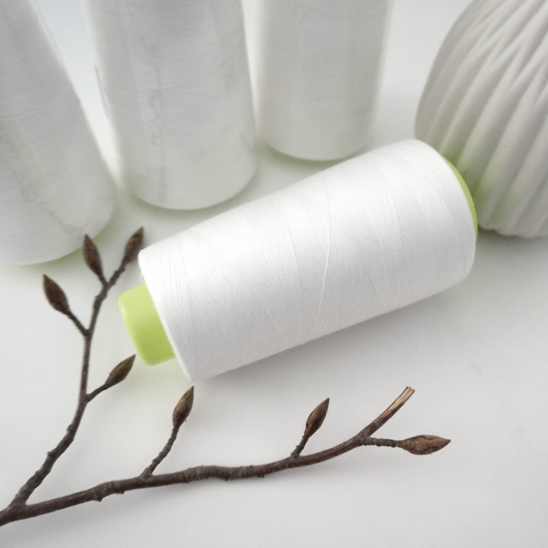 Overlock Thread 4 Cones White Package 4 X 3000 Yards - Etsy