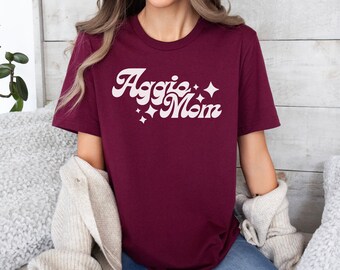 Texas A&M Aggie Mom T-shirt - Etsy