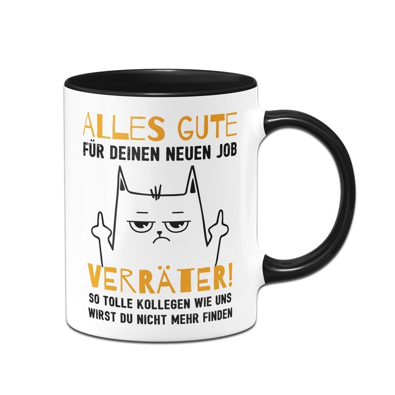 Tasse mit Spruch: Alles Gute für Deinen neuen Job Verräter - Etsy.de