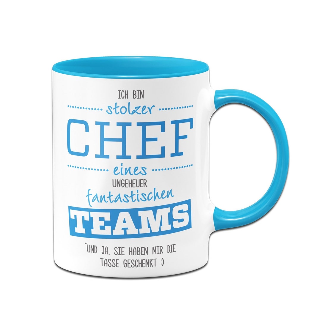 Tasse Stolzer Chef Eines Fantastischen Teams - Etsy