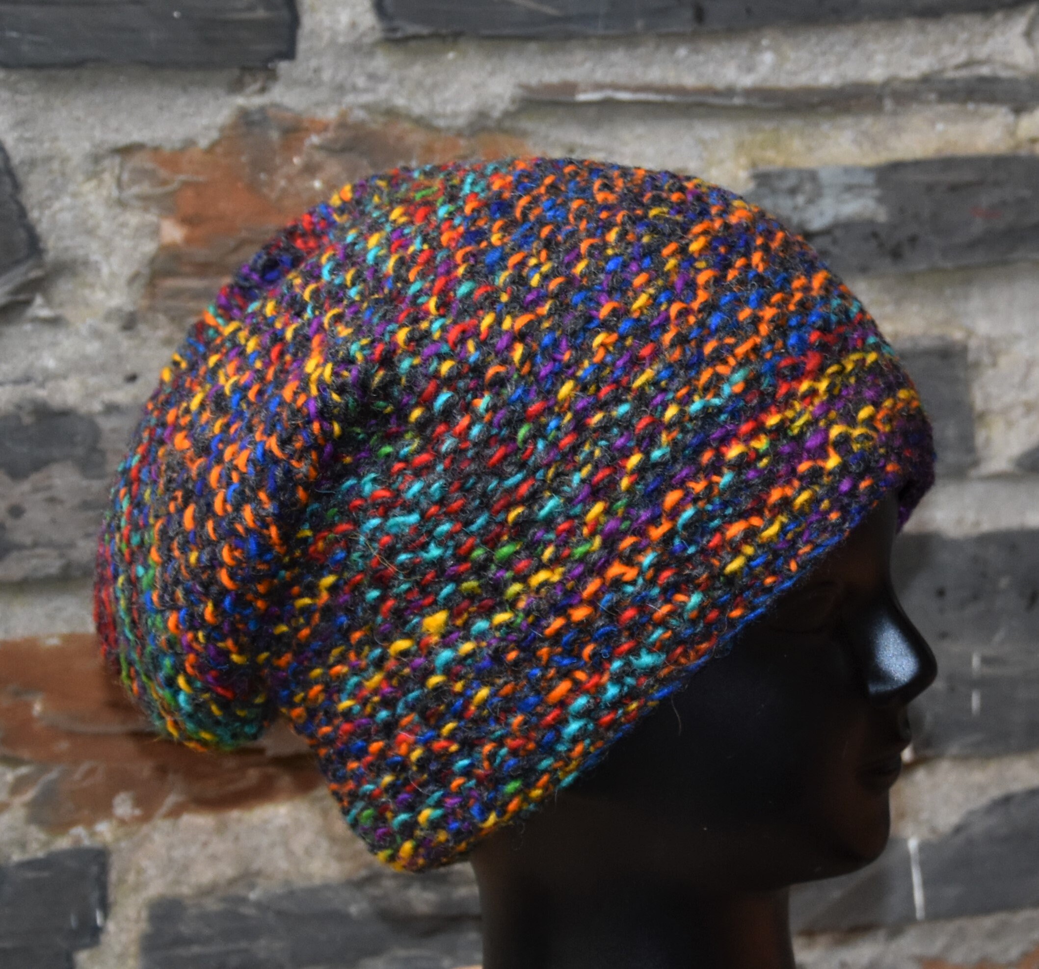 Wollmütze Beanie Warme Bunte Mütze Kopfbedeckung Hippie Mütze | Etsy