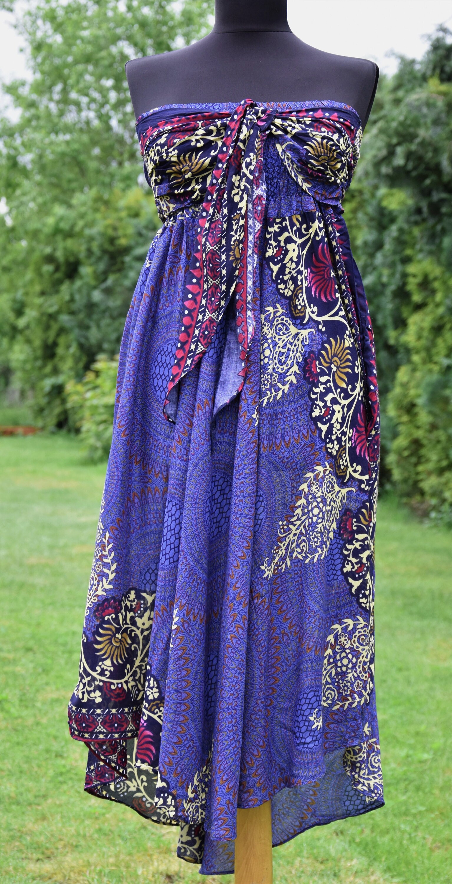 Maxi Rock Sommer Rock Kleid Paisley Bunt Hippie Langer | Etsy