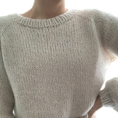 Bison Sweater Knitting Pattern. Easy Top-down Raglan Sweater. | Etsy