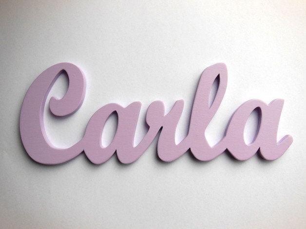 Skandinavischer Name oder Schriftzug aus Holz nach Wunsch, 10cm, Preis ...