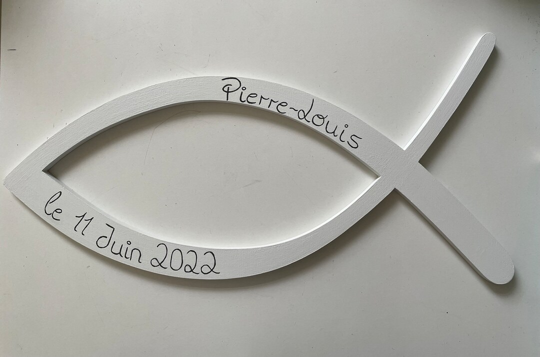 Wooden Jesus Fish Communion/confirmation/birth/baptism, 30 Cm, Price ...