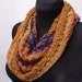 Knitted Lace Scarf, Infinity Loop Scarf, Circle Neck Warmer Snood - Etsy