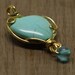 Necklace Pendant Turquoise Stone Heart, Wire Wrapped Love Charm - Etsy