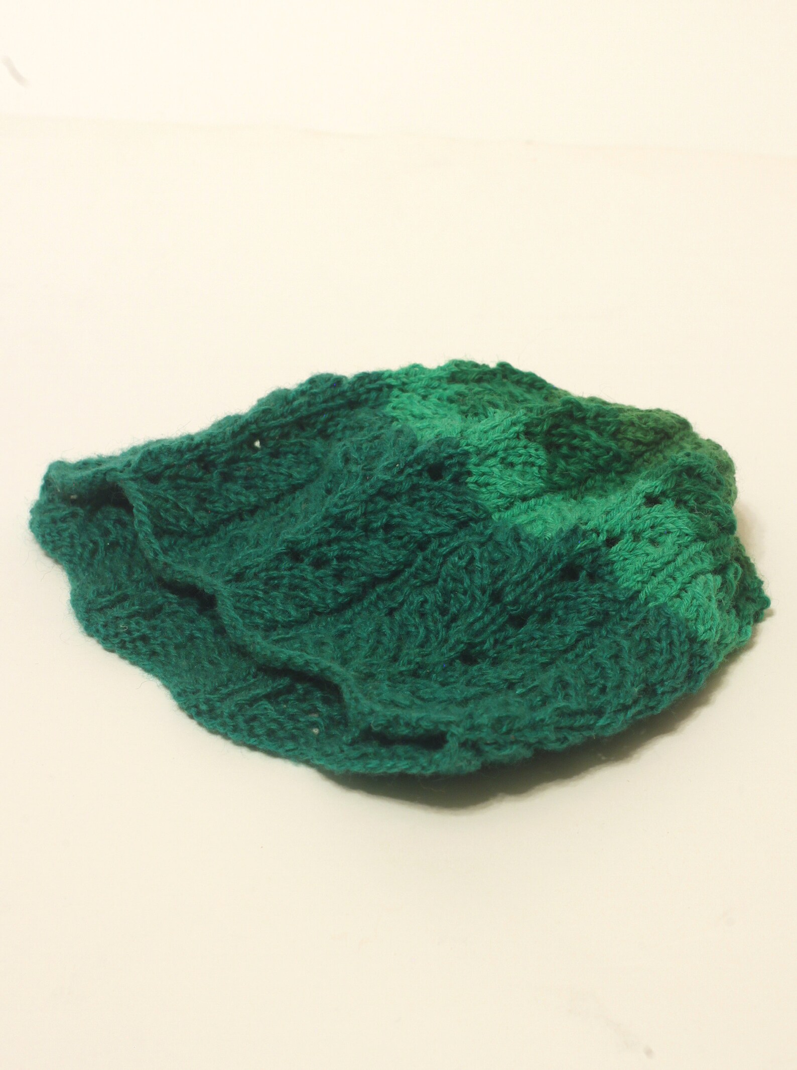 Green Lace Knit Hat Knitted Handmade Beanie Hat for Women - Etsy