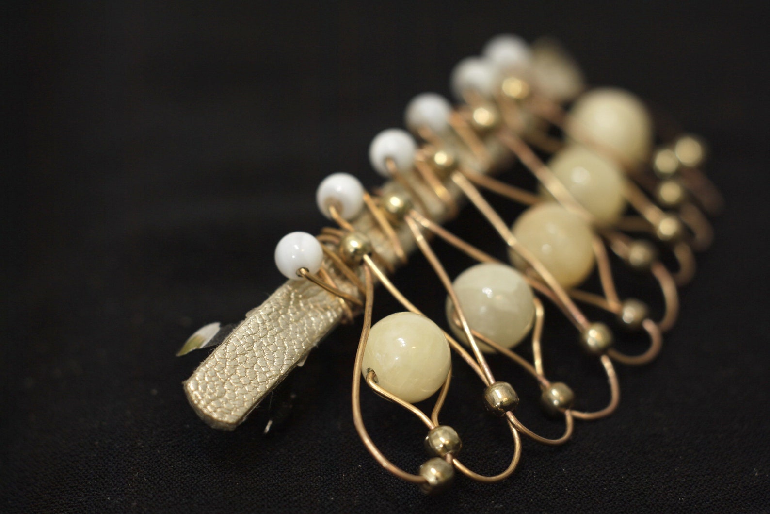 Gemstone Hair Barrette, Elegant Bride Hair Handmade Jewelry - Etsy